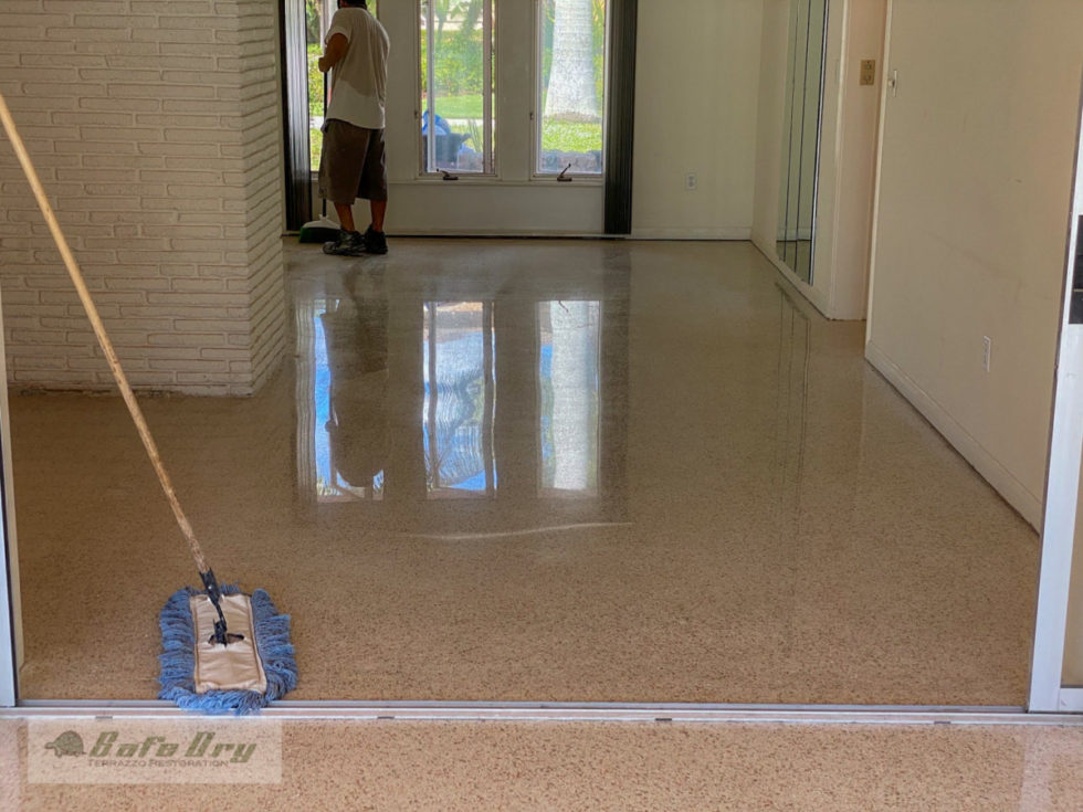 Naples Chip Hole Repair - Terrazzo Restoration Blog